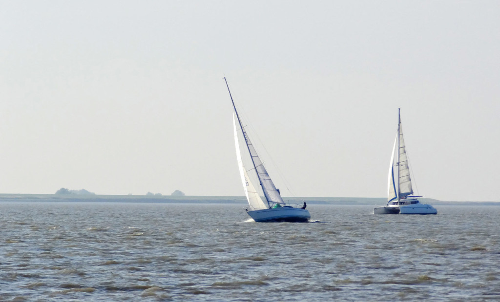 Upriver Elbe: A tricky sailing area.
