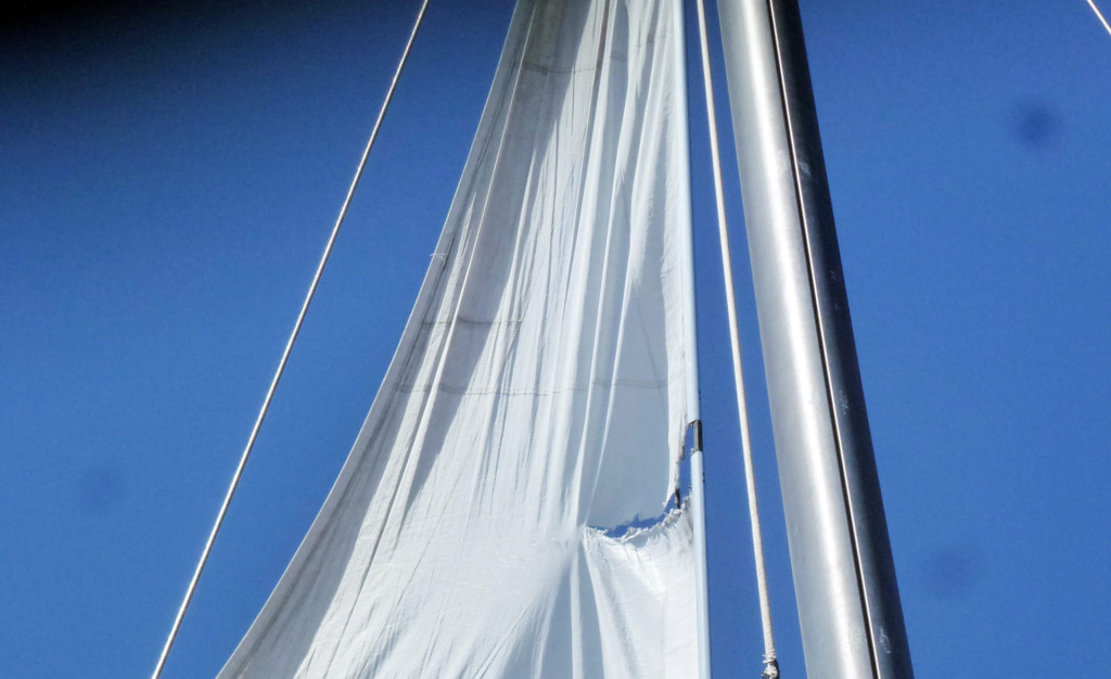 Sailing half around the world.