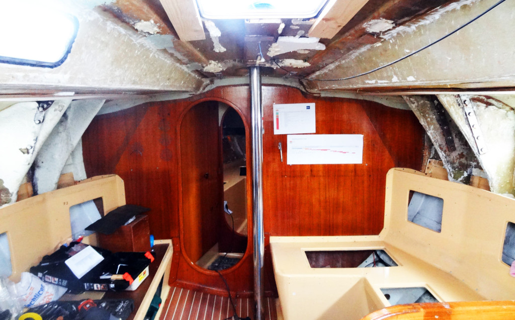 Yacht interior refit.