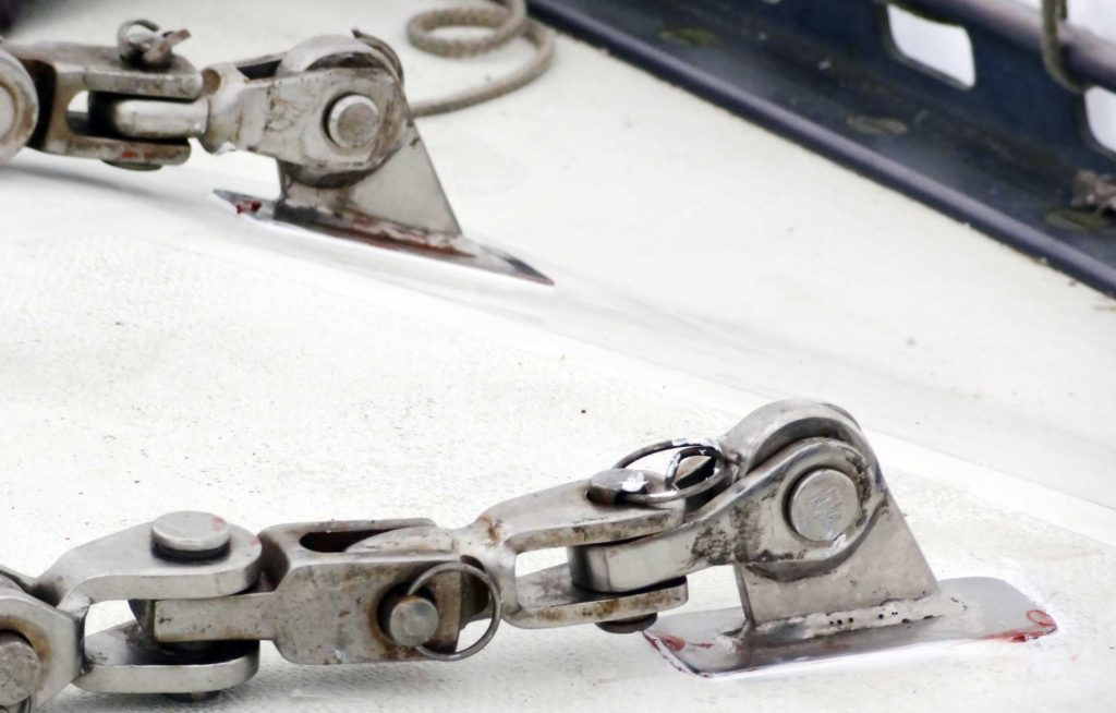 Refitting the Chainplates & Watertight Shrouds