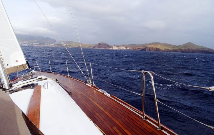 Sailing from Porto Santo to Madeira