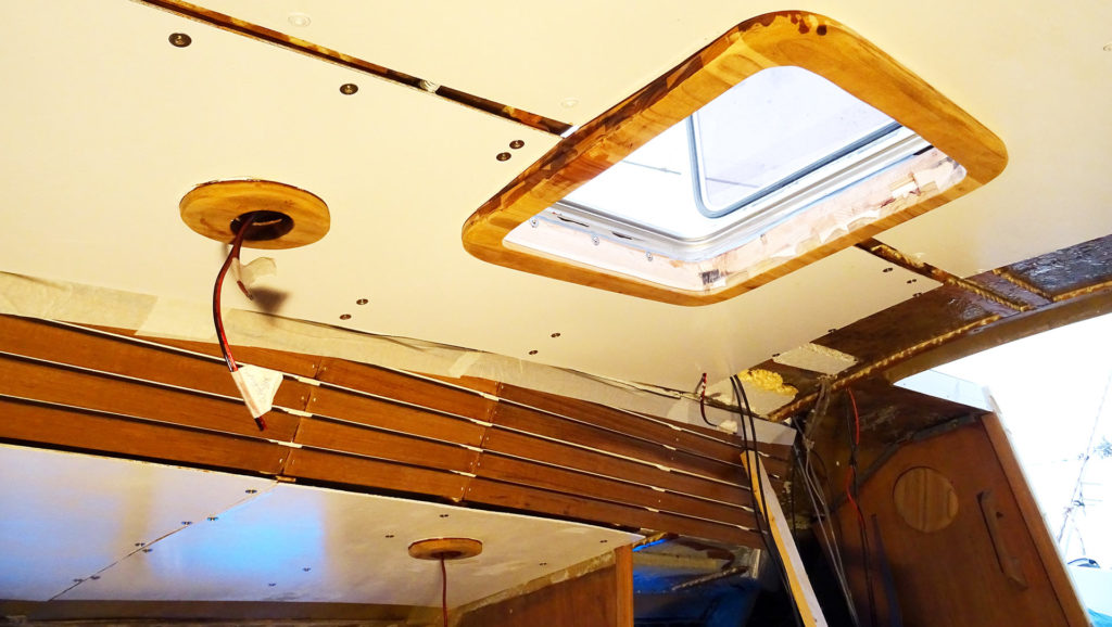 Making New Ceiling Panels: Sailing Yacht Interior Refit – no-frills ...