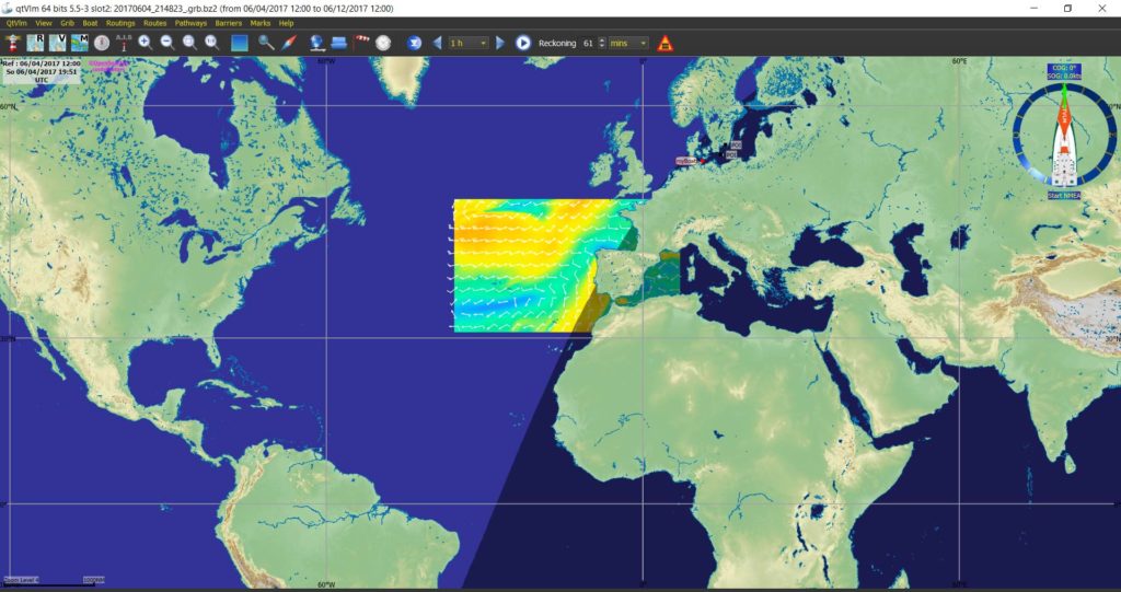 Weather Routing Software for Sailing Passage Planning