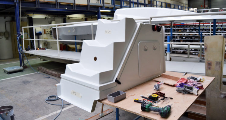 Gianguido Girotti shows the Figaro 3 series production