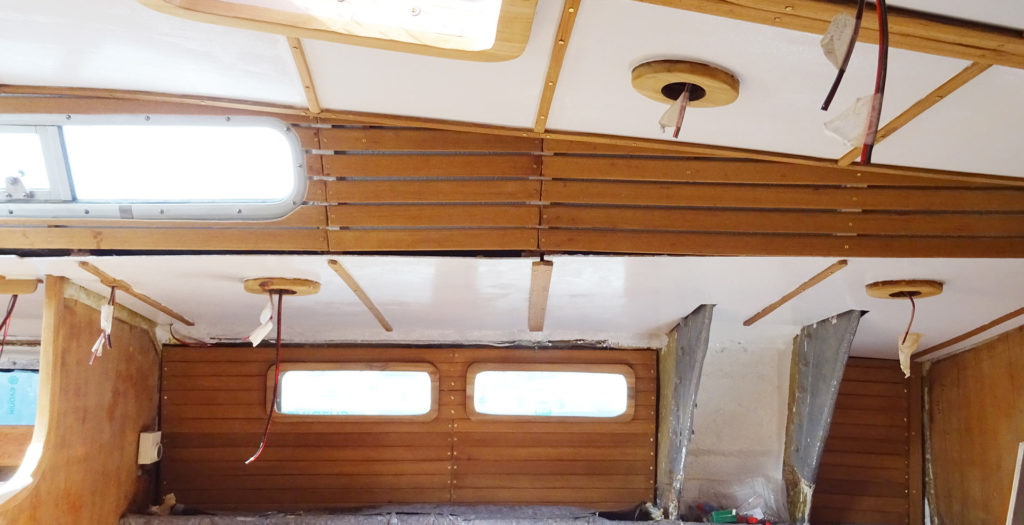 Teak Ceiling, Part 5: Mounted at last!